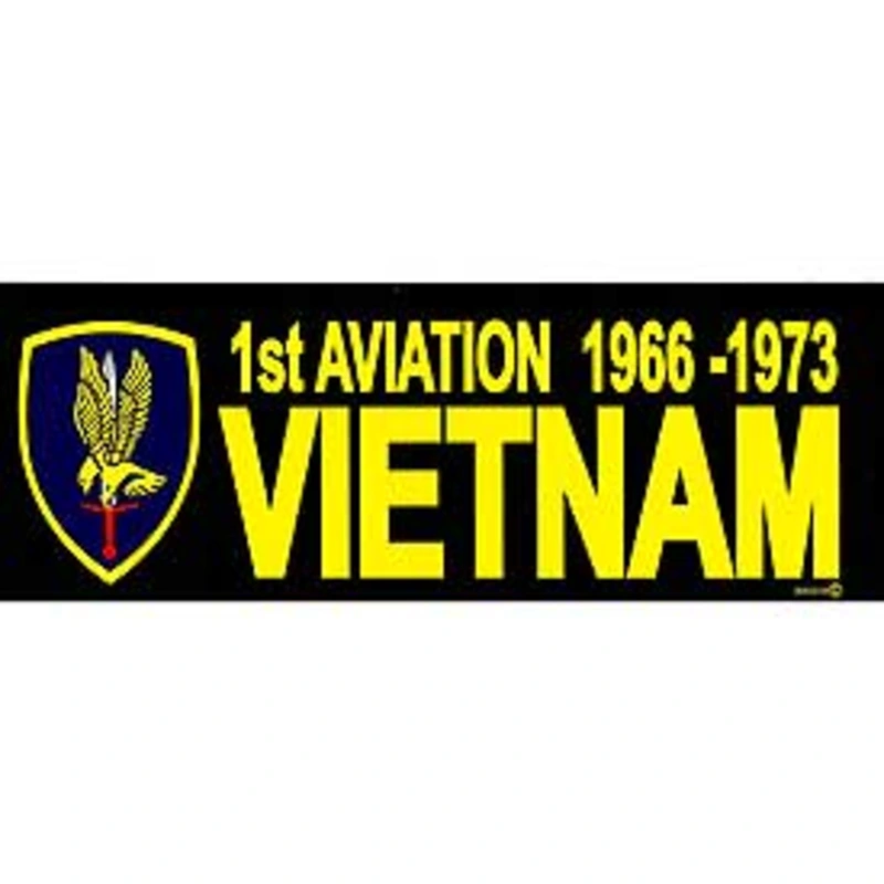 1st Aviation Brigade Vietnam Bumper Sticker - Military-Themed Apparel ...